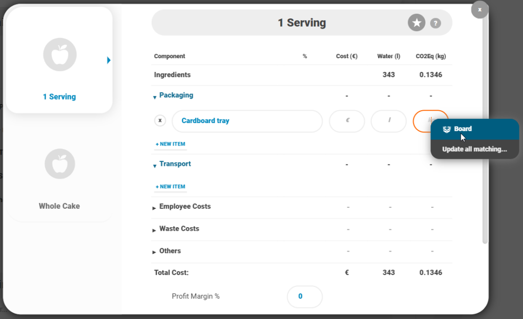 Foodprint Support Centre - Nutritics